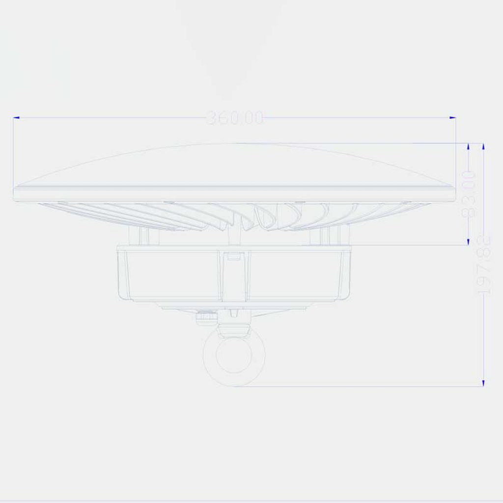 100 150 200W Wide Angle UFO LED High Bay Lights | LEDiii.com